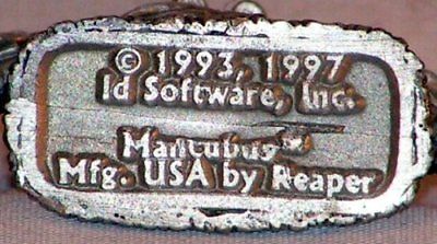 Original Doom Mancubus Miniature - Game To Pewter Model 1990's - Dragon ...