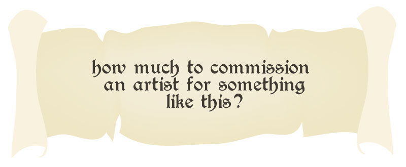 What is the original heroquest box art value | price to commission or buy